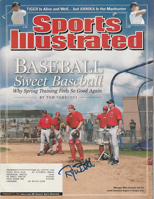 RYAN BUDDE SIGNED AUTO'D SPORTS ILLUSTRATED MAGAZINE LOS ANGELES ANGELS ...