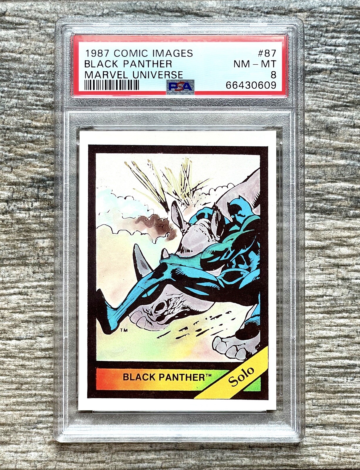 PSA 8 LOW POP 5, 1 HIGH 1987 MARVEL UNIVERSE COMIC IMAGES BLACK PANTHER ...