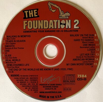 SOUND CHOICE KARAOKE FOUNDATION 2 - 80'S & 90'S HITS - SC7584 - RARE ...