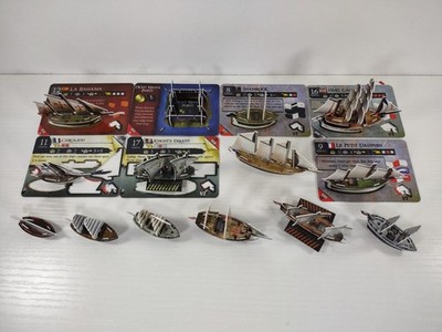 Wizkids Pirates CSG Mixed Punched Lot 14 Ships Fort Crimson Coast ...