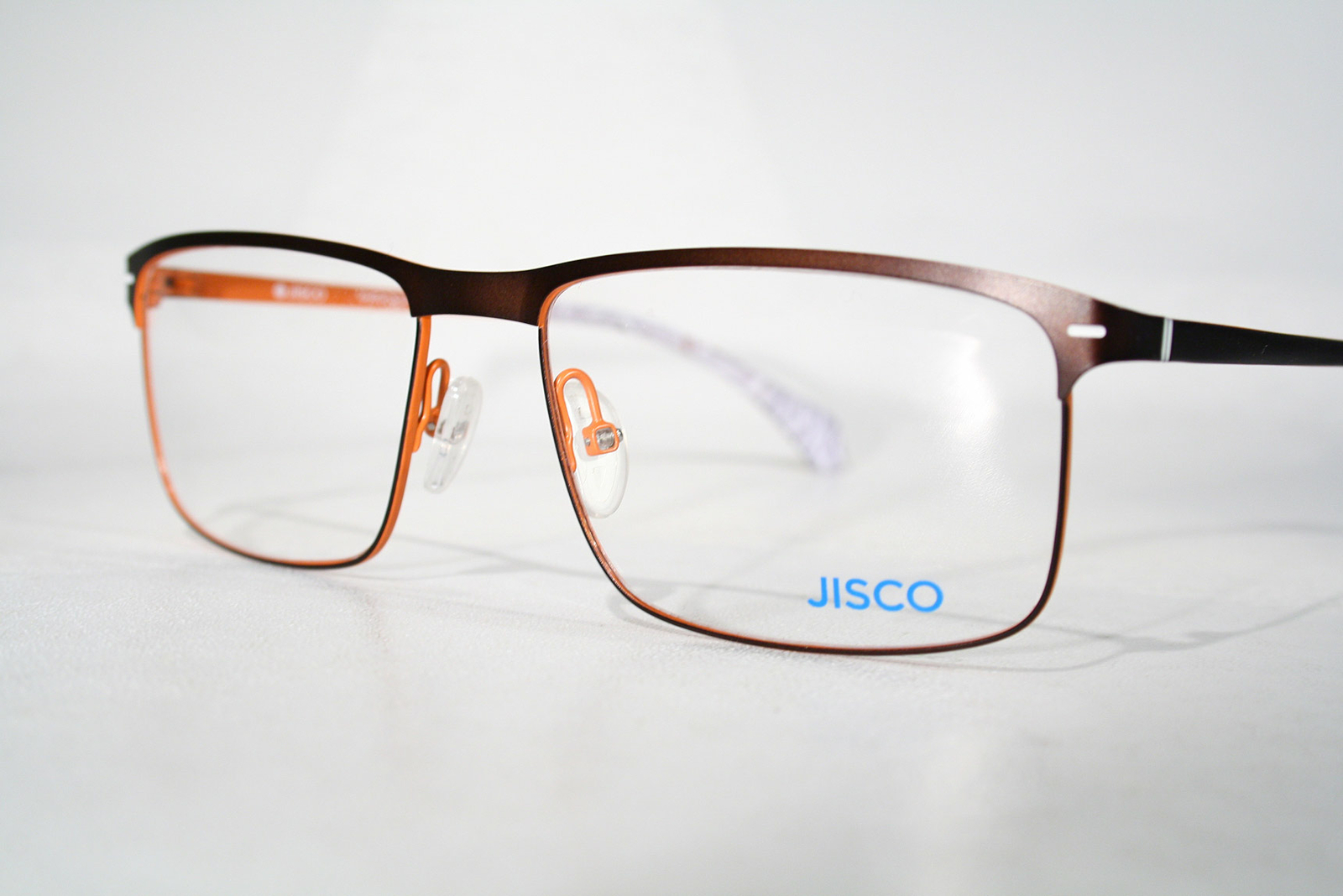 New JISCO 'Blau' Unisex Contemporary Brown Size Large Eyeglasses Frames ...