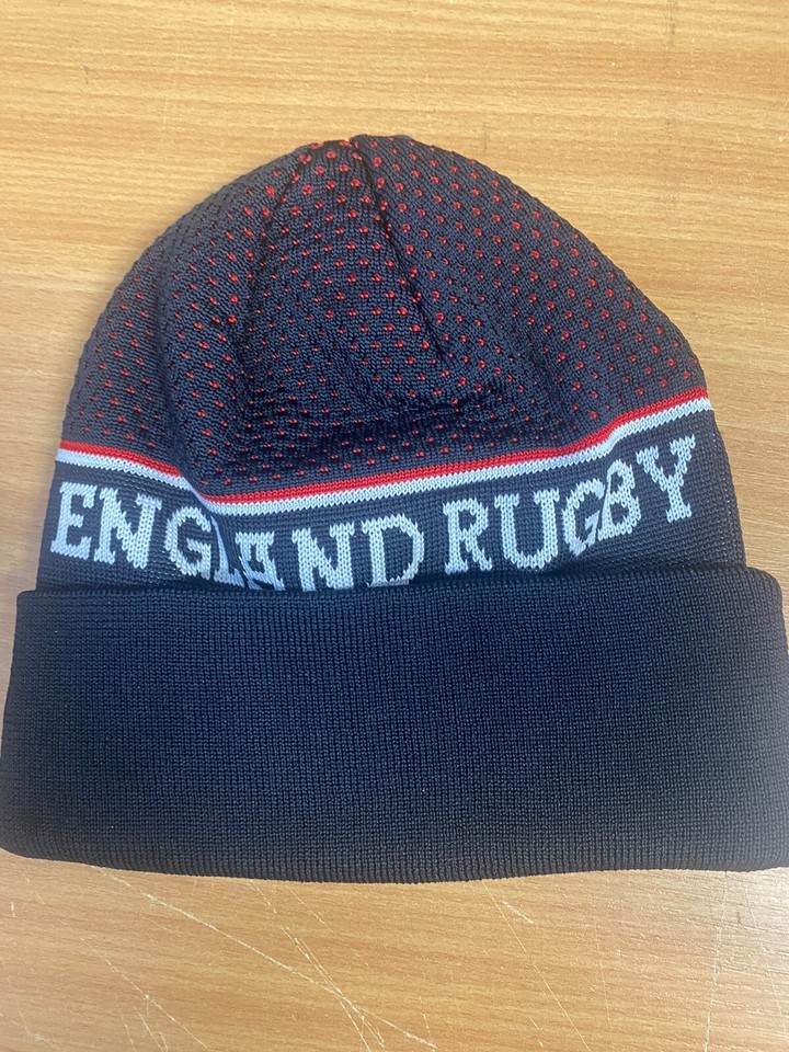 NEW ERA ENGLAND RUGBY BEANIE HAT RFU UNION BLACK CUFF WOOLLY CAP NEW | eBay