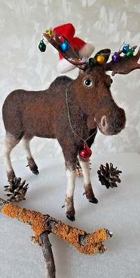 Handmade Needle Felted Elk Toy for the Christmas | eBay UK