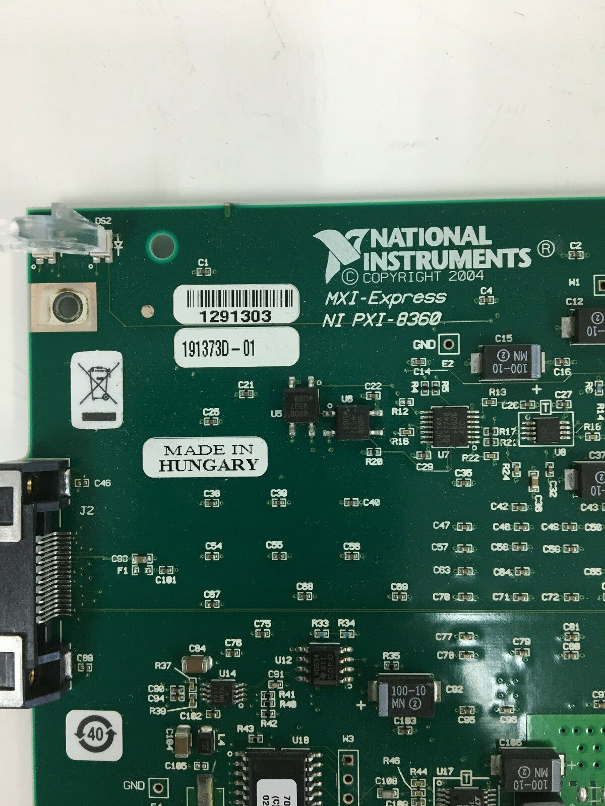 National Instruments Ni Pxi-8360 Mxi-express X1 Remote Module Interface ...