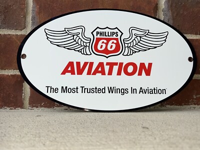 Phillips 66 aviation oil vintage style gasoline Gas oval sign | eBay