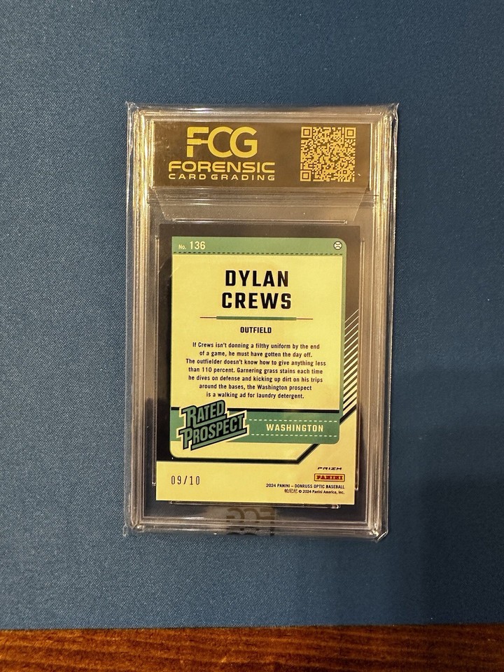 🔥2024 Panini Donruss Optics - Rated Prospects Gold #136 Dylan Crews 9/10 (RC) | eBay