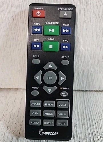 Genuine Impecca Replacement Remote Control Black | eBay