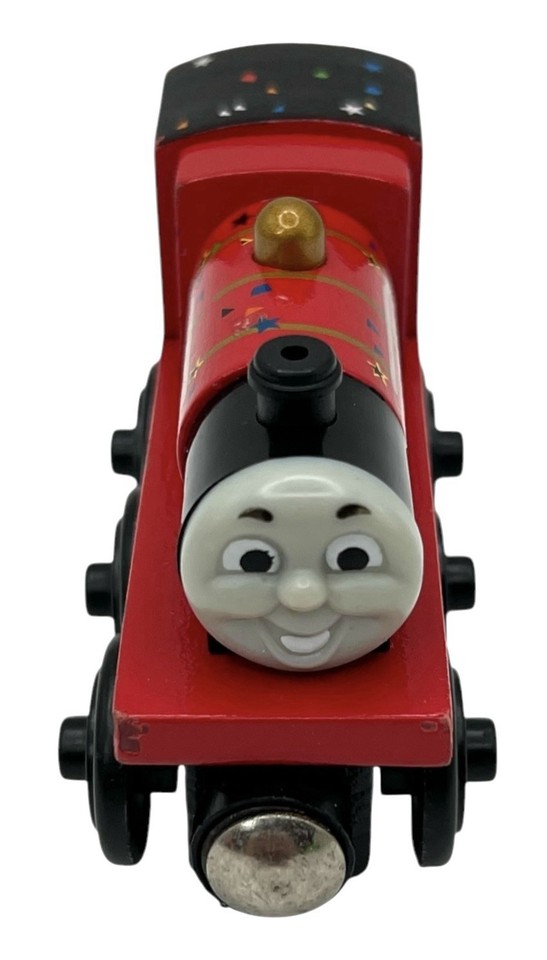 Thomas & Friends Celebration James Train Wooden Railway Engine 3 ...
