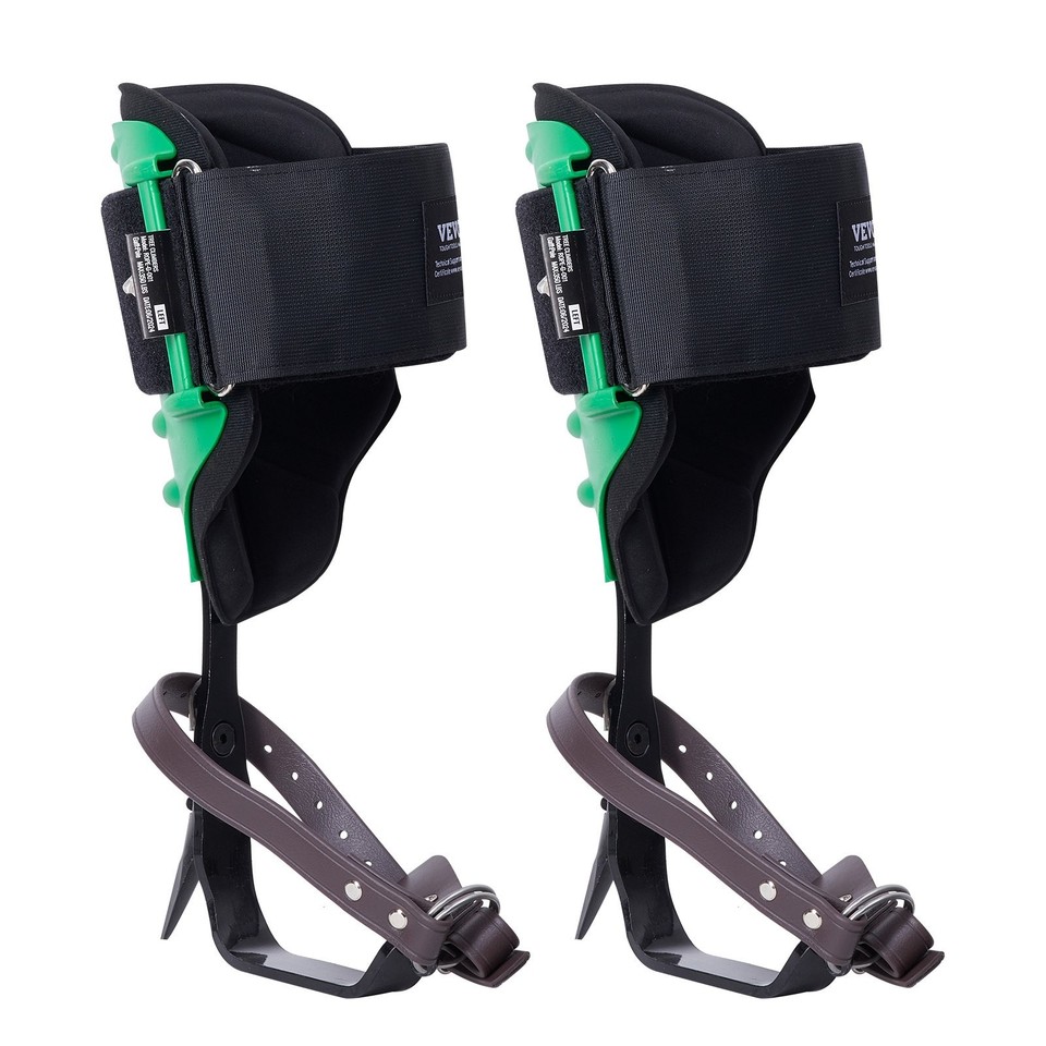 VEVOR Tree Climbing Spikes, 1 Pair Alloy Steel Climbing Spurs, 350lbs ...