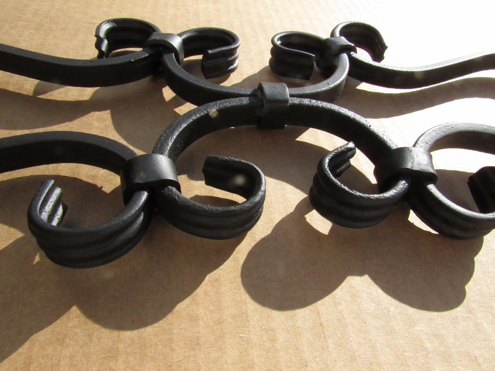 **SOLID**IRON 42" DOUBLE DIAMOND SCROLL BLACK BALUSTER SPINDLE STAIR ...