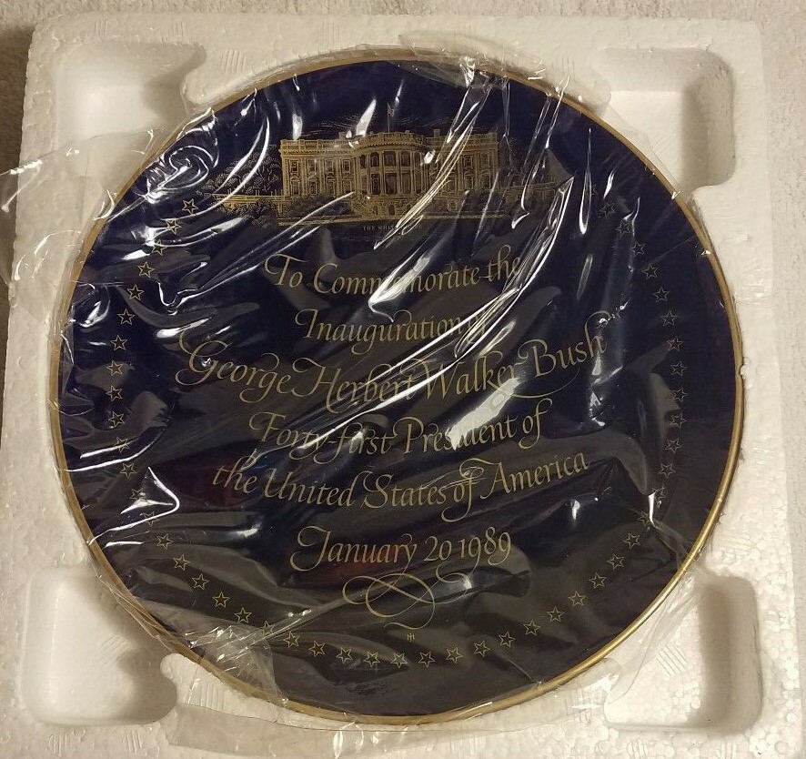FLEETWOOD COLLECTION*1989 PRESIDENTIAL INAUGURAL DAY PLATE* LIMITED TO ...