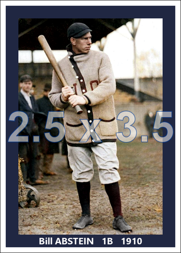 Bill Abstein - 1910 Jersey City Skeeters - choose a size - colorized ...