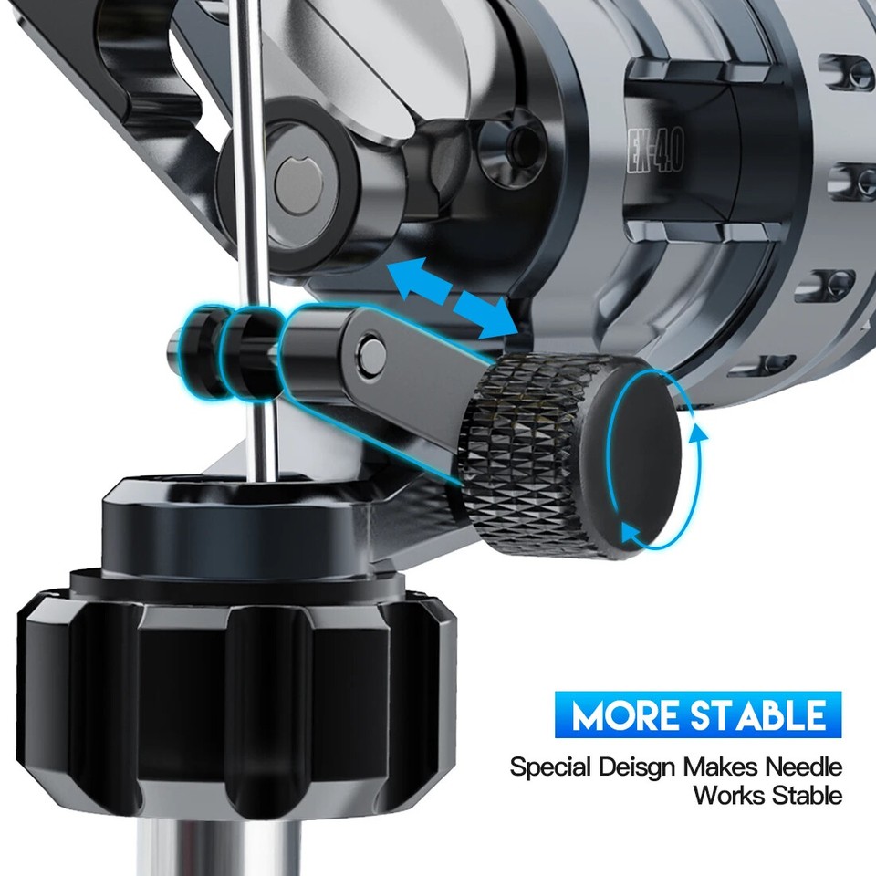 Mast Rotary Tattoo Machine DoubleSpring Coreless Motor RCA 4.0mm Stroke ...