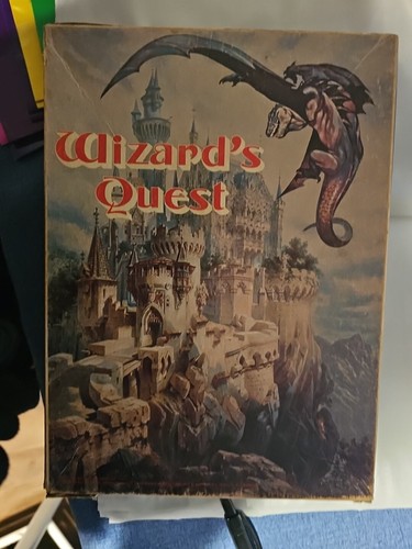 Wizard's Quest Bookcase Treasure Hunt Board Game 1979 Avalon Hill ...