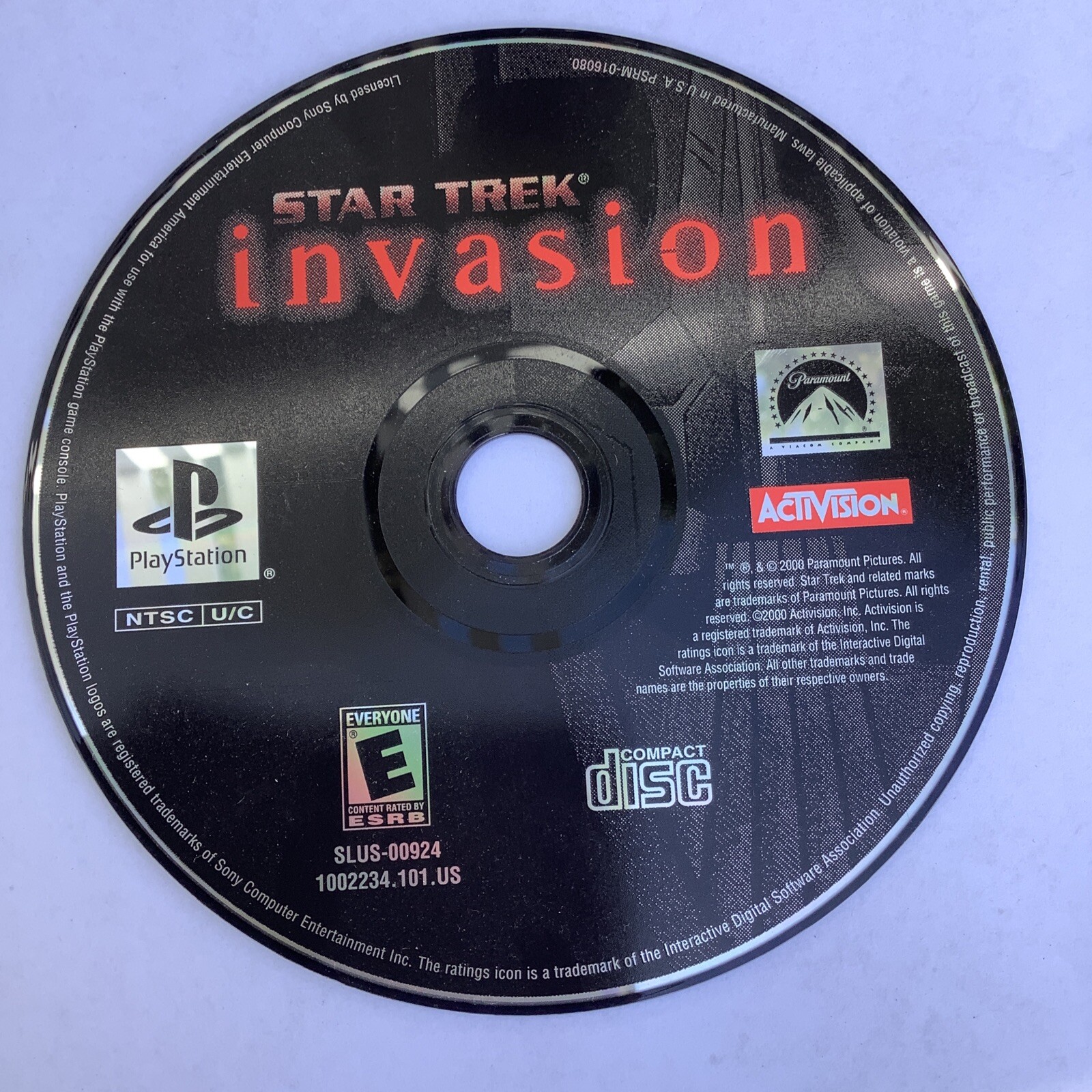 Star Trek: Invasion (Sony PlayStation 1, 2000) Disk Only 47875122345 | eBay