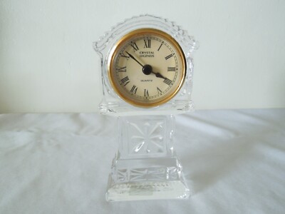 Crystal Legends Desk Clock Mini Grandfather Clock Style 24% Lead ...