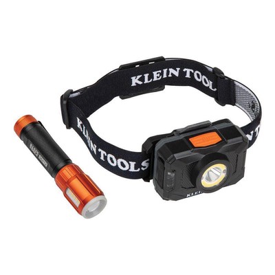 Klein Tools Rechargeable Flashlight & Red Night Vision Headlamp Tool ...