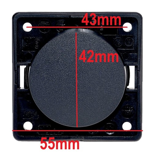 Berker Grey Single round electric switch 230v - 16A for motorhome ...