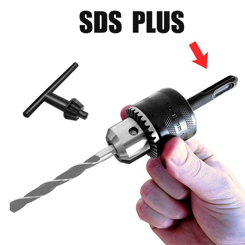 SDS Plus Drill Bit Chuck Adapter to Convert Rotary Hammer into Drill ...
