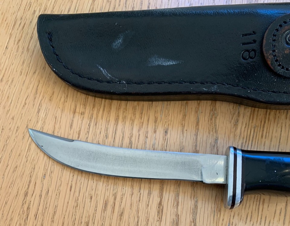 3 LINE INVERTED BUCK #118 KNIFE USED N13 | eBay