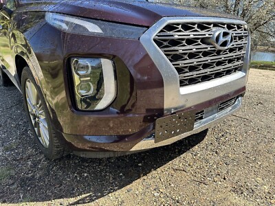 Bumper Tow Hook License Plate Mount Bracket For Hyundai Palisade 2020 ...