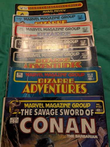 Marvel Magazine Group Bizarre Adventures Lot | eBay