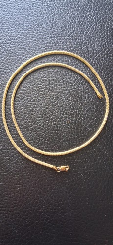 Vintage Midas 14K Yellow Gold 2.0mm Mesh (Snake) Chain Necklace 17.75 ...