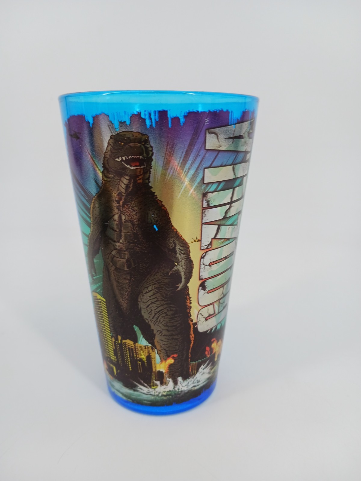Toho Co Ltd Blue Godzilla 16oz Laser Cut Pint Glass w/ Box