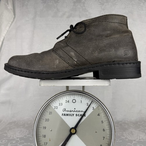 Born Harrison Chukka Boots Mens Size US 10 M Gray Distressed Leather | eBay