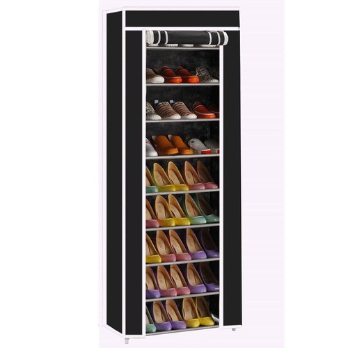 9-Tier Shoe Rack 30 Pairs Tower Closet Storage Cabinet Portable Boot ...