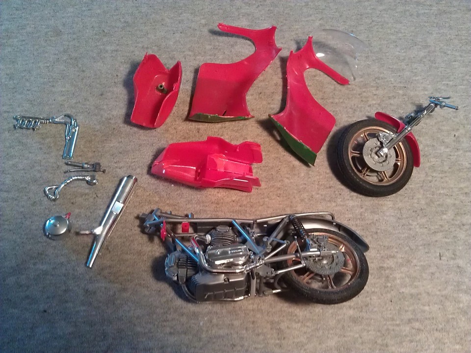 1/12 Scale Vintage 1983 Tymia Ducati Motorcycle Parts Junkyard. | eBay