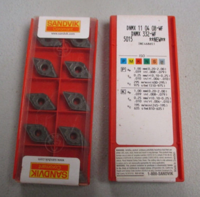 SANDVIK Carbide Inserts DNMX 332 -WF Sealed Pack of 10 Grade 5015 | eBay