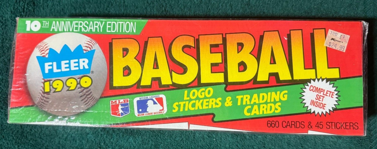 1990 ~ Fleer Baseball Card Set - 10th Anniversary Edition ~ Sealed (New ...