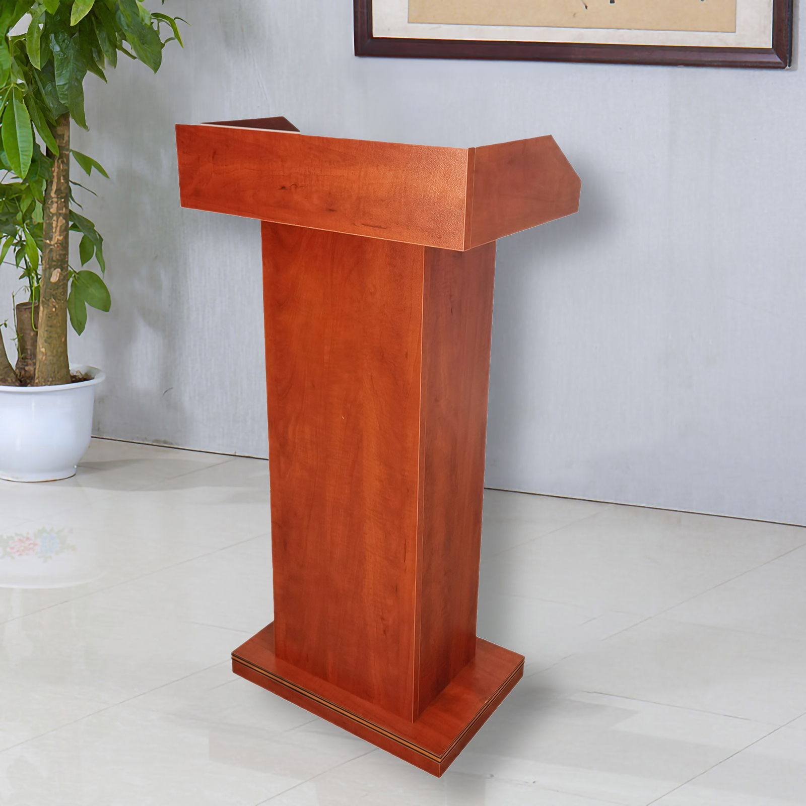 Podium Wood Deluxe Reception Lectern Debate Church Pulpit Funeral Hotel ...