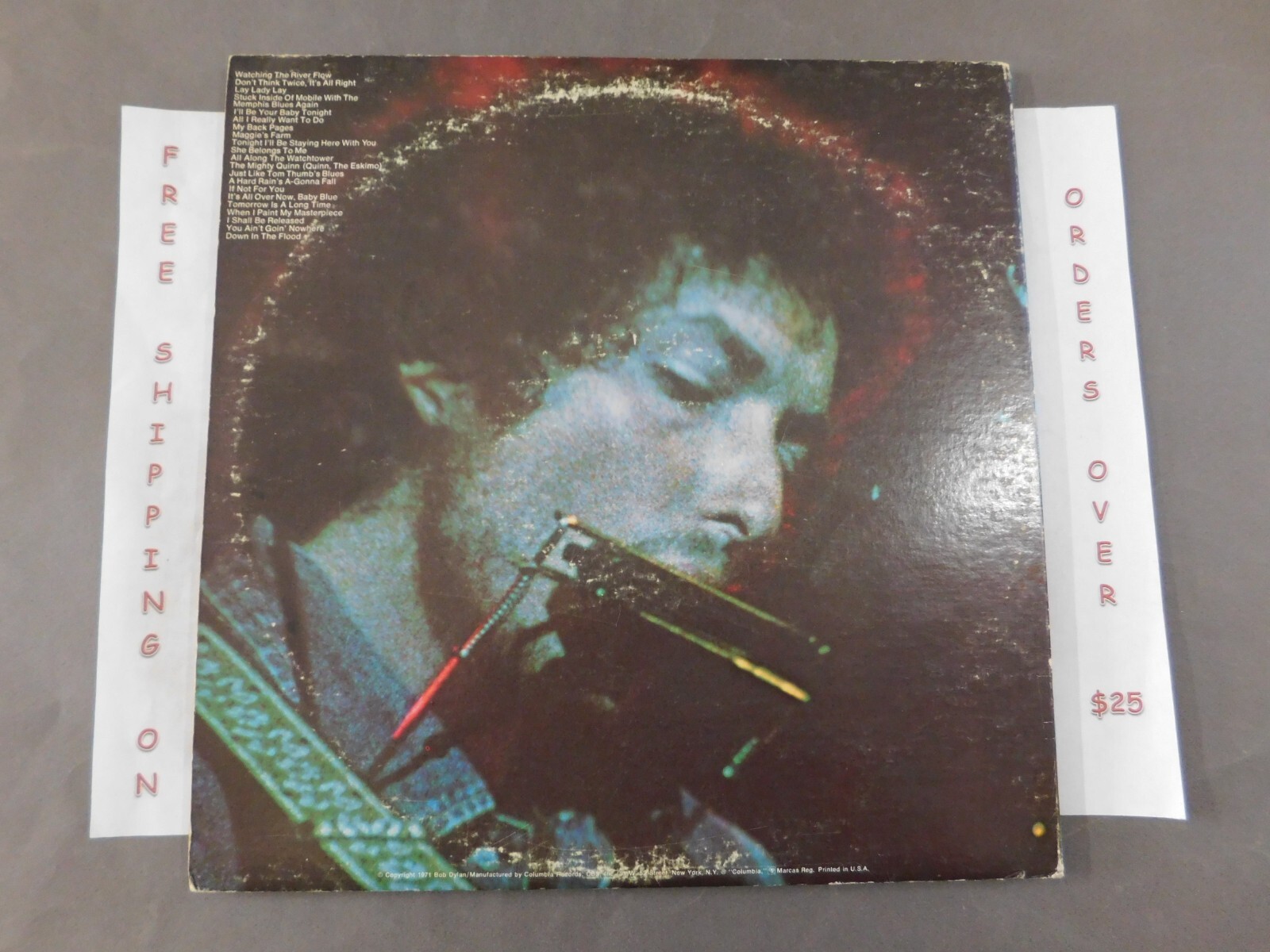 BOB DYLAN GREATEST HITS VOL.II DBL LP "LAY LADY LAY" "I SHALL BE ...