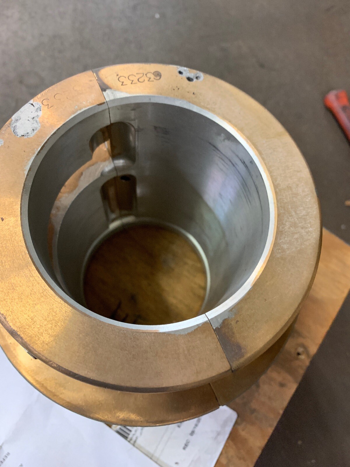 New Babbitt Bronze Pump Motor Bearing Sleeve 3-3/4” X 6-1/4” Warranty ...