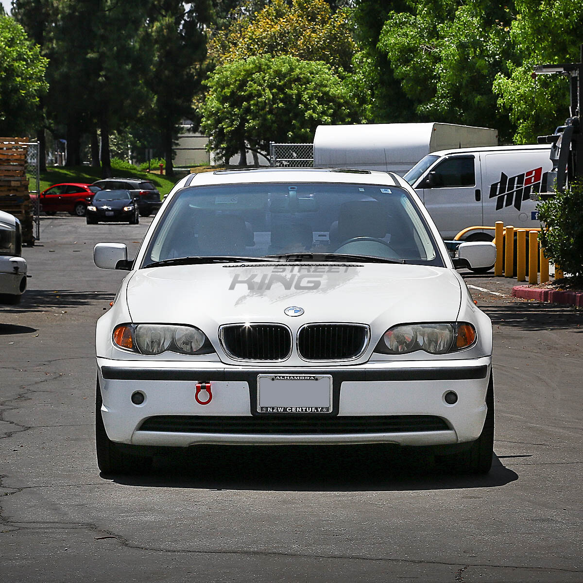 FOR BMW E46 E30 E36 E90 E92 ALUMINUM RED FRONT/REAR TRAILER/HITCH TOW ...