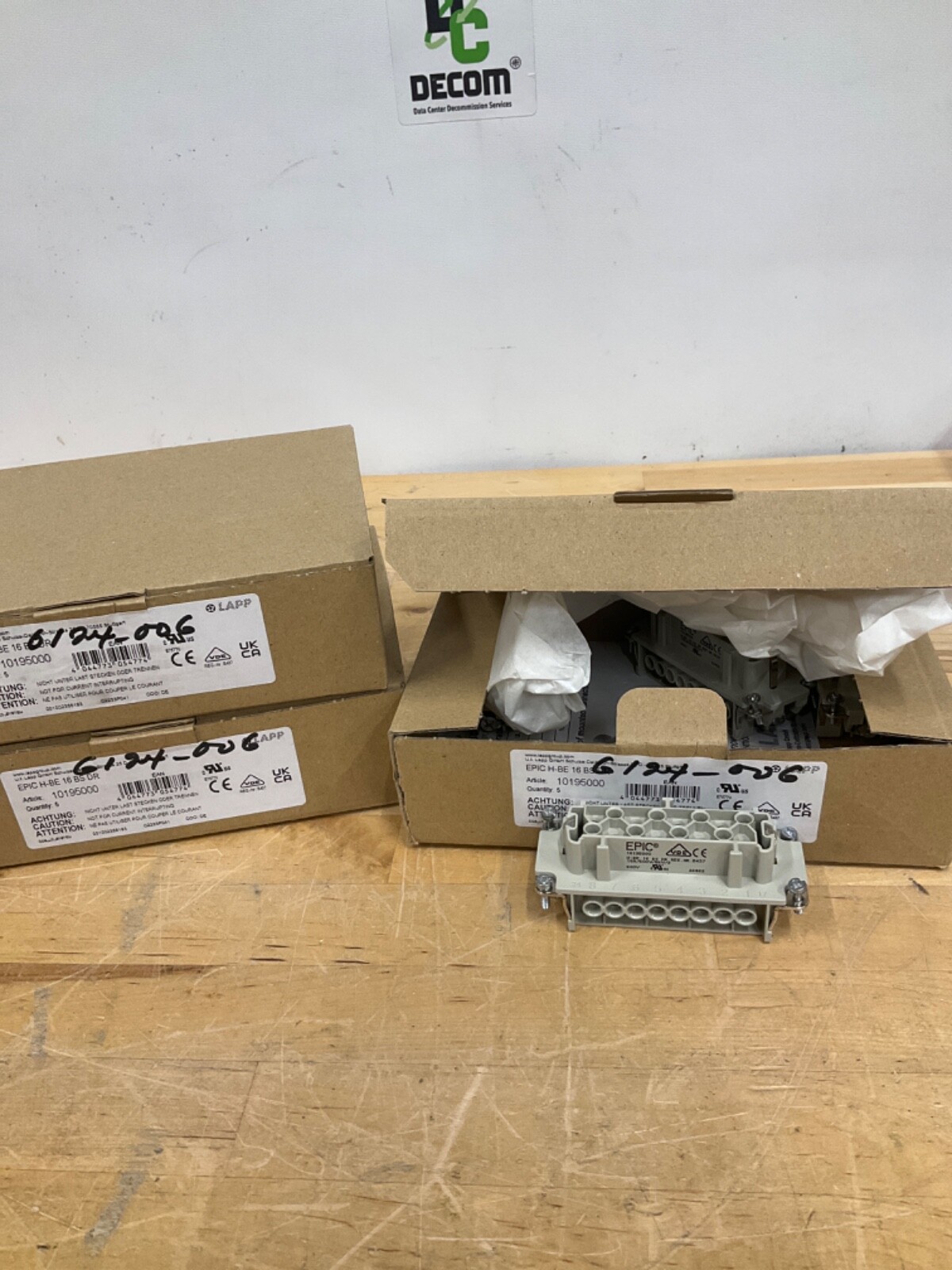 Lot of 14 EPIC LAPP H-BE 16 BS Connector Female Insert B16 16-Pin | eBay