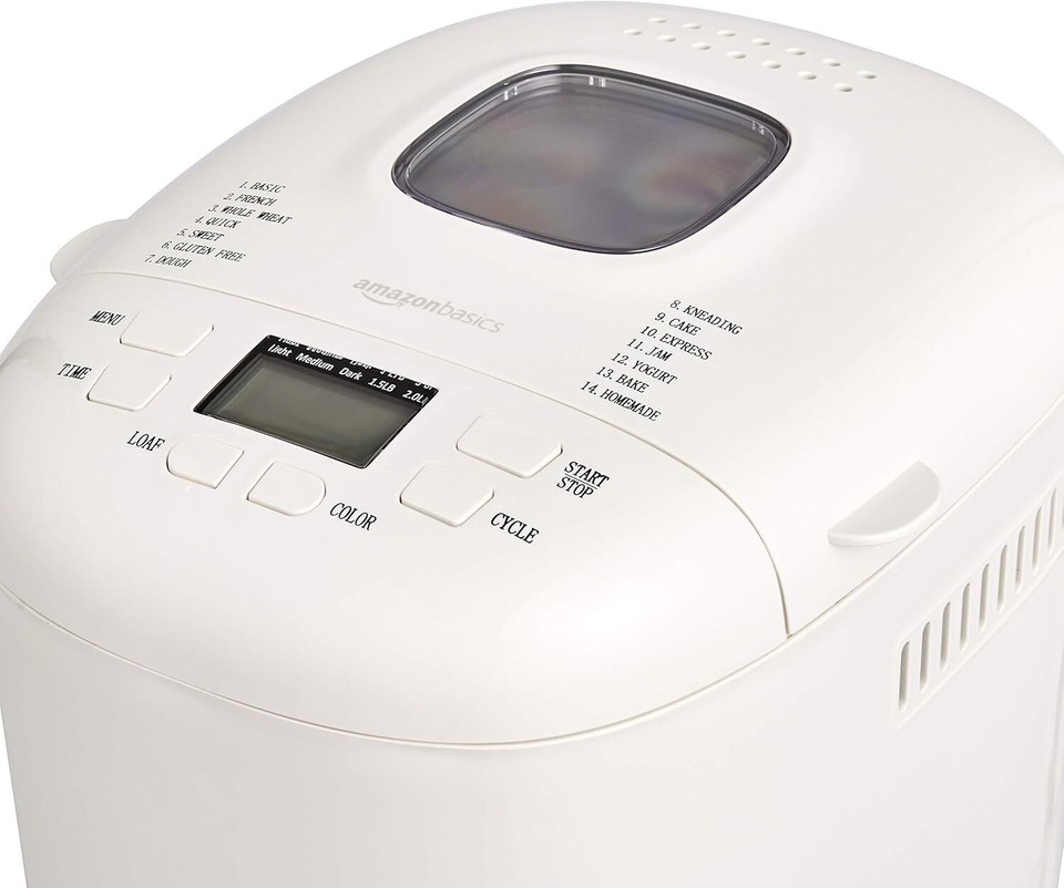 Programmable Bread Maker, 2 Pound Non-Stick Automatic Bread Making ...