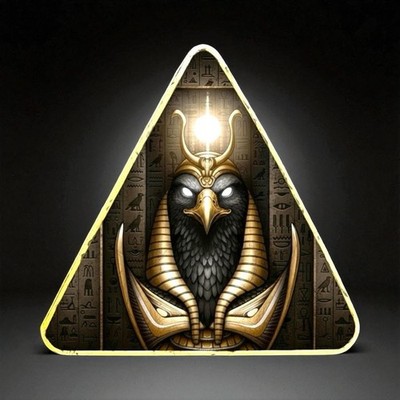 Egyptian Gods Ra Colorized 24k Gold Gilded 1 oz Copper (2,500 Mintage ...