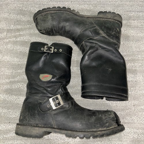 Red Wing 988 Engineer Biker Boots Black Leather Steel Toe Men’s Sz 13 D ...