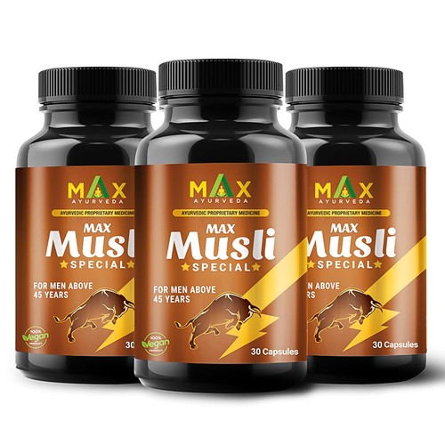 Max Ayurveda Max Musli Special Capsules For Men 30 Capsules Each Set Of ...