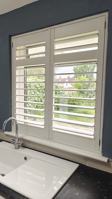 Hilarys Full Length Window Shutters -Premium Craftwood | eBay UK