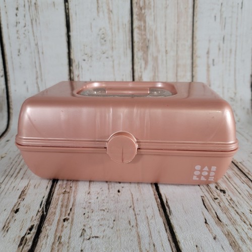Caboodles Pretty In Petite Cosmetic Make Up Case Rose Gold Mini Small 9 ...