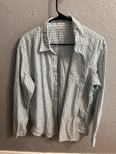 J Crew Shirt Mens Long Sleeve Button Up Plaid Blue White Purple Size ...