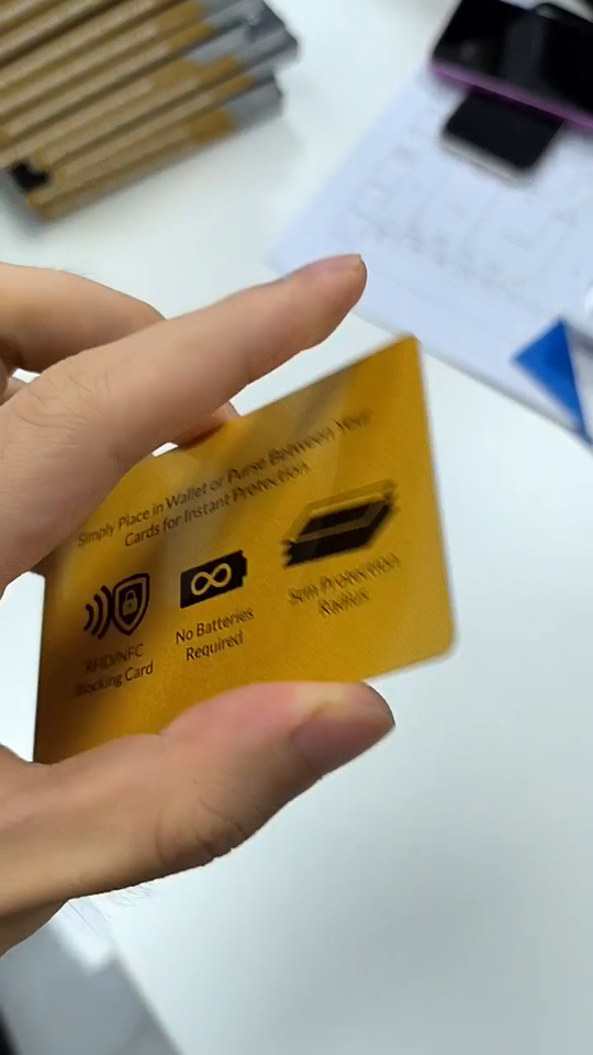 🏆 6 x Elite Protection Gold RFID/NFC Blocking Card. Credit Debit Card ...