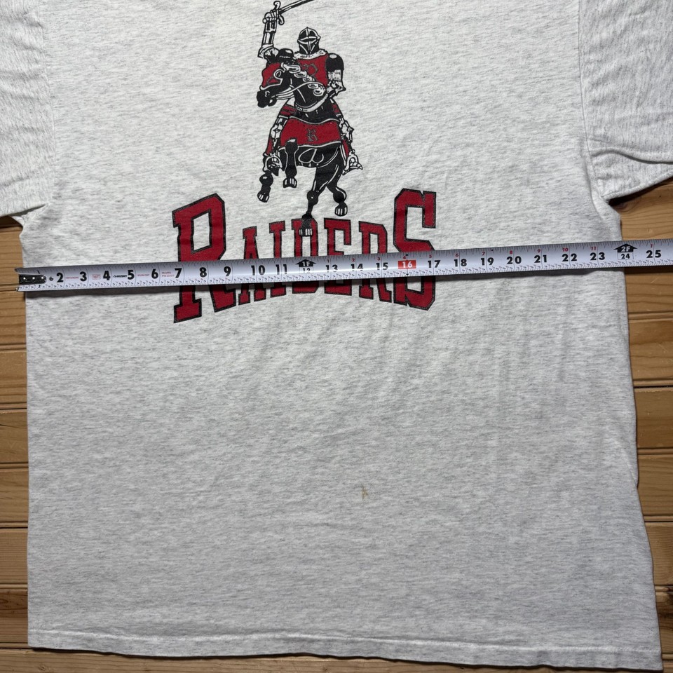 Vintage 80s Regis Raiders Knight Graphic Heather T-Shirt USA Made Men's ...