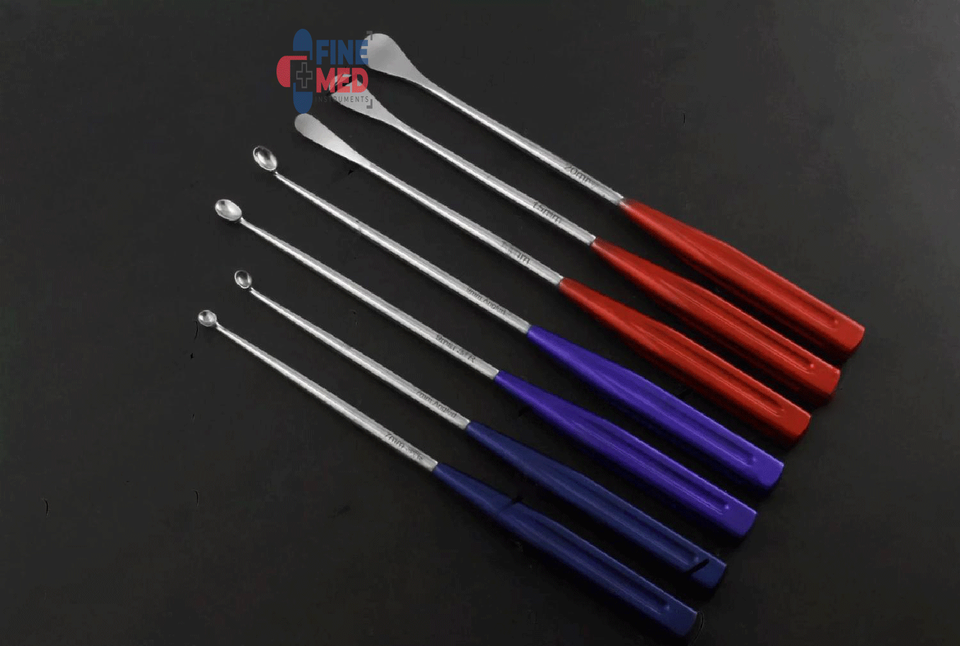 Laminectomy Cobb Elevator And Cup Curette 7 PCs Set Orthopedic ...