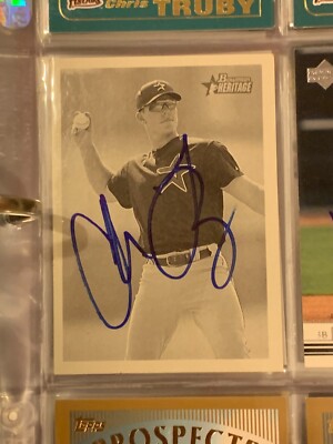 CHRIS TRUBY AUTOGRAPHED SIGNED 2001 BOWMAN HERITAGE CARD ASTROS COA | eBay