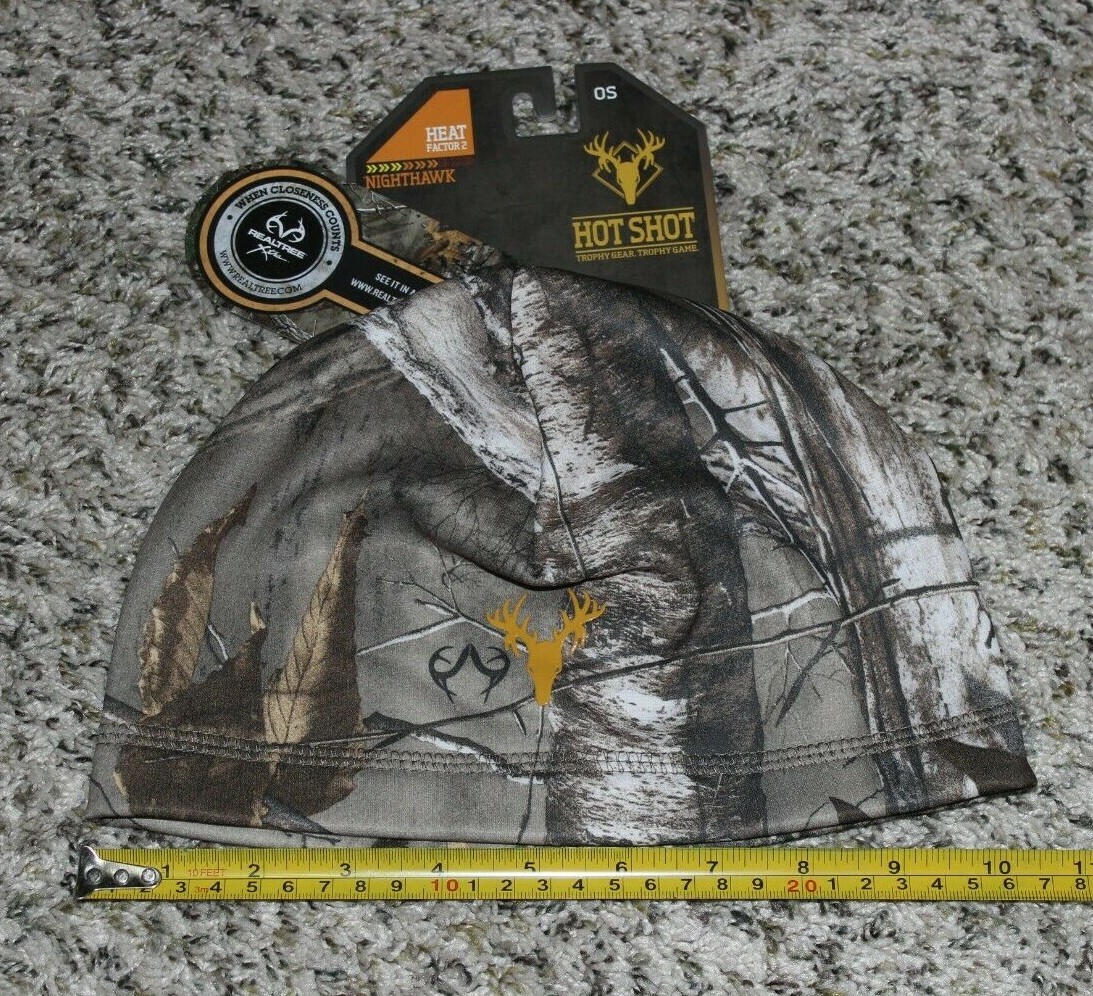 Mens Realtree Hot Shot Beanie Camo Cold Weather Hunting Hat Nighthawk ...